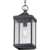 Progress Lighting Park Court 1-Light Textured Black Traditional Outdoor ...