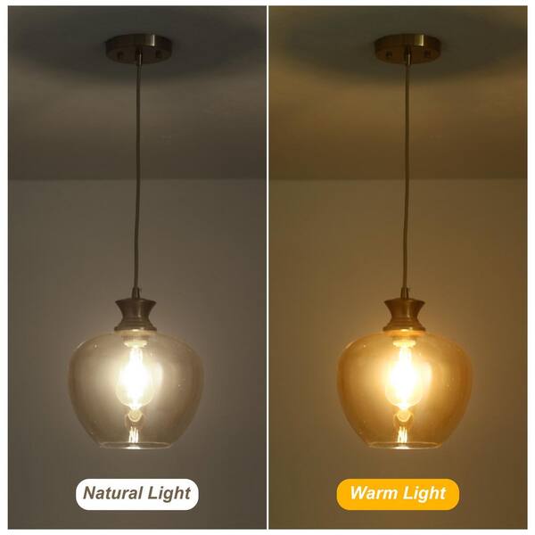 Amber Halogen Pendant Lights
