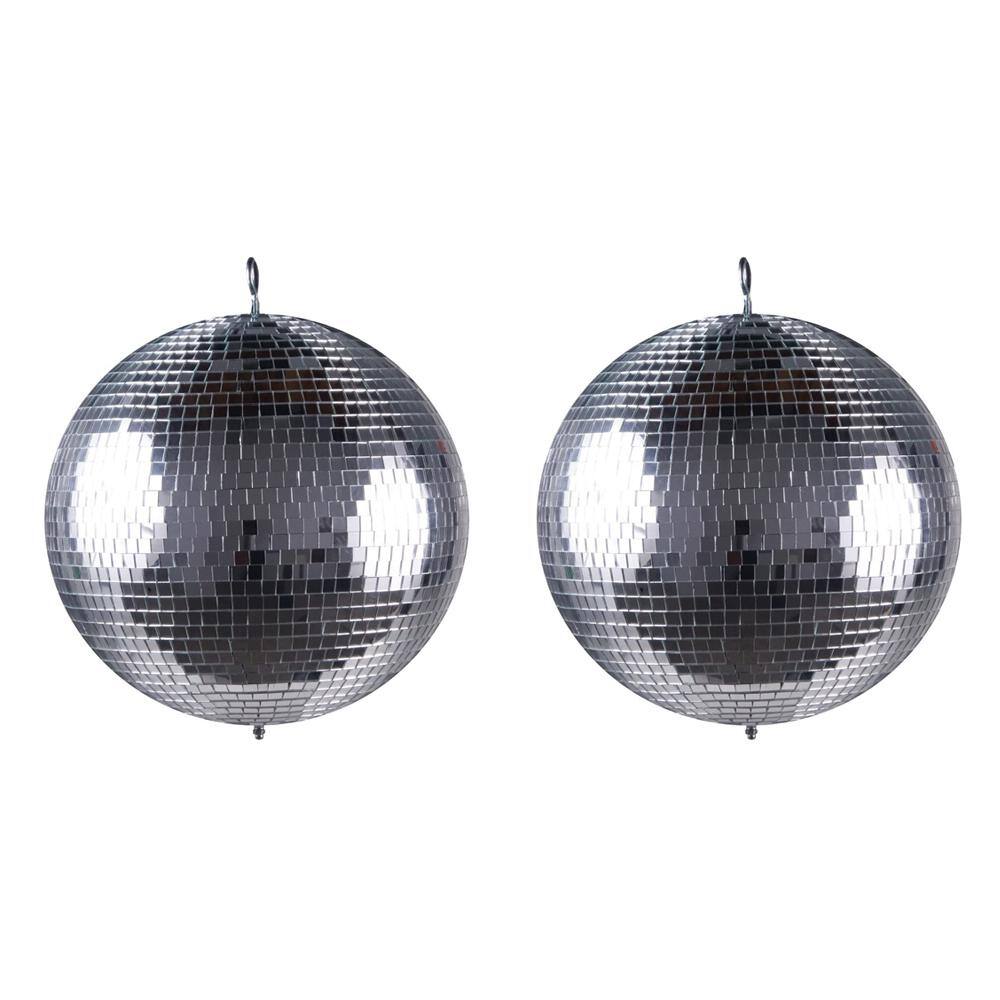 ADJ 20 in. Party Club Lighting Glass Mirror Disco Ball (2-Pack) 2 x M ...