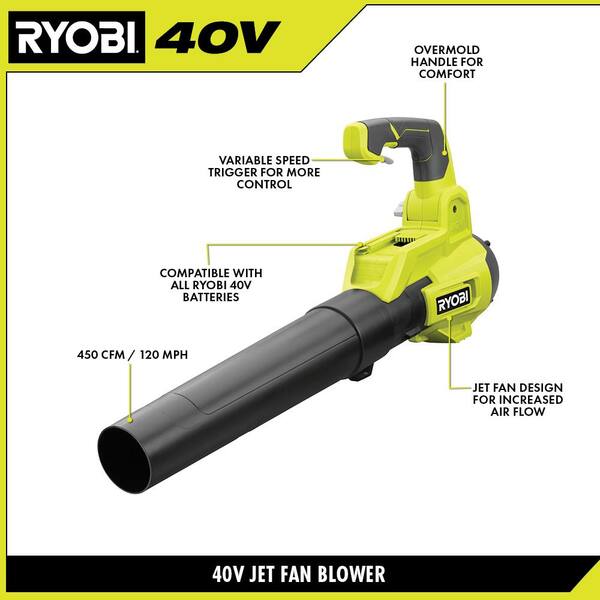 Ryobi 40 volt blower tool only store