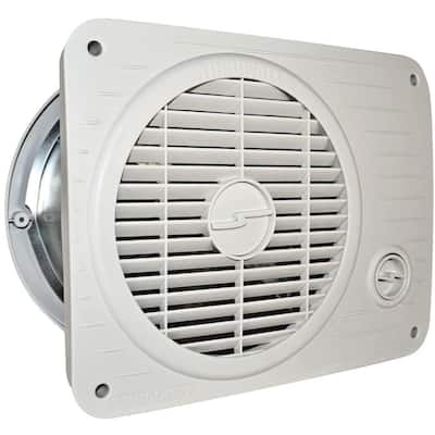 Suncourt EntreeAir 5 in. Single Speed Door Frame Fan in Brown RR100-B