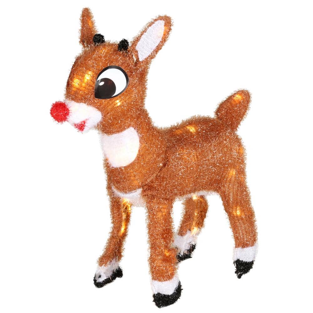 Rudolph 18 in. LED 3D Pre-Lit with Blinking Nose 90320_MP1 - The Home Depot