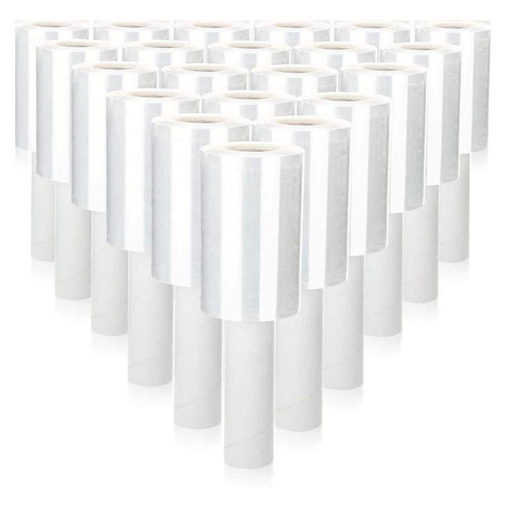 N/A 20 Pack 5 in. Stretch Shrink Film Roll Clear Plastic Wrap with ...