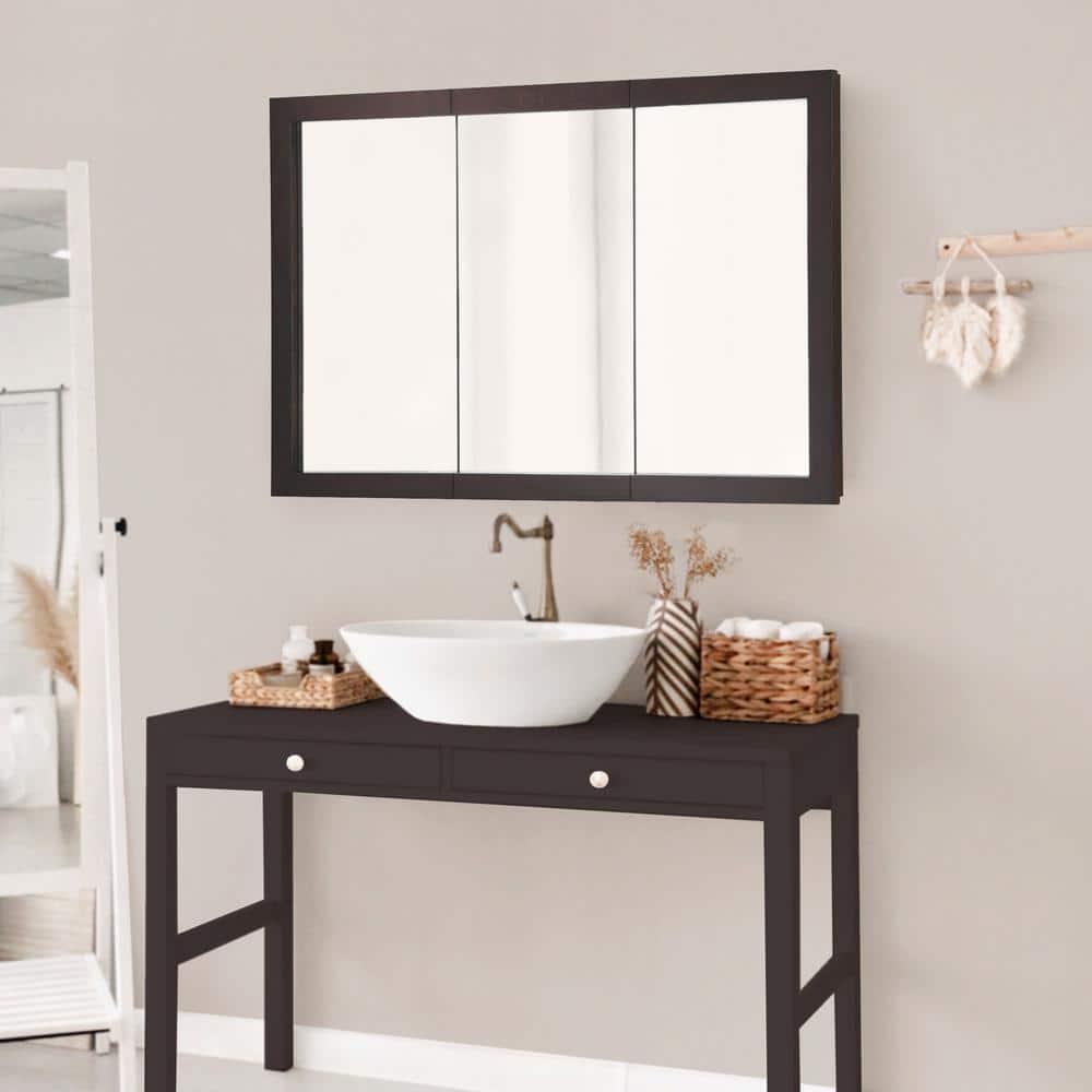 Espresso Medicine Cabinet Surface Kohler Verdera® Recessed Or Surface
