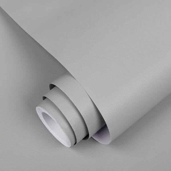 Solid Light Grey Contact Paper Removable Peel and Stick Wallpaper Roll ...