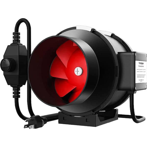 VIVOSUN 6 in. 390 CFM Inline Duct Fan with Variable Speed Controller ...