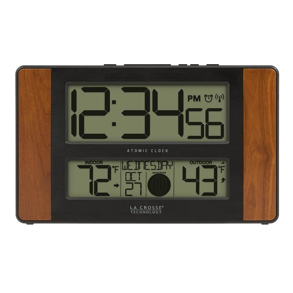 La Crosse Technology 513-1417CH Atomic Digital Clock with Temperature ...