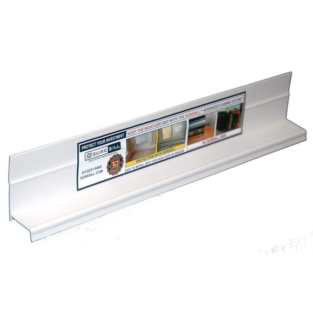 SureSill 1-3/8 in. x 84 in. PVC Sloped Head Flashing for Door and ...