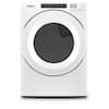 Whirlpool 7.4 cu. ft. 240-Volt Electric Vented Dryer in White with ...