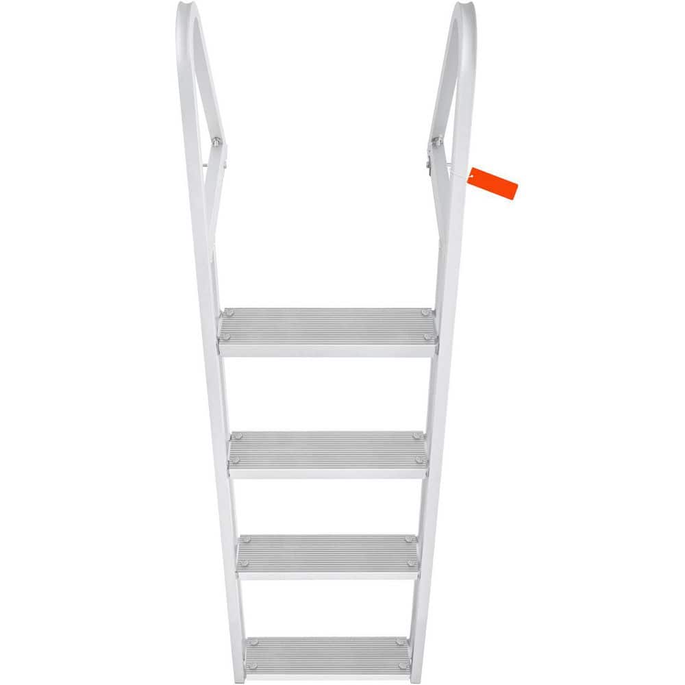 SKYSHALO Retractable Dock Ladder 4-Steps 3.1 in. Wide Standard ...