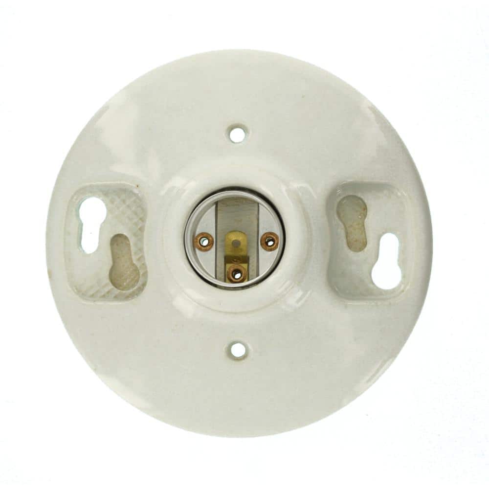 600-Watt 250-Volt White Outlet Box Lampholder Best Deals and Price ...