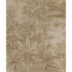 Warner Simone Light Brown Tropical Light Brown Wallpaper Sample 2910 ...