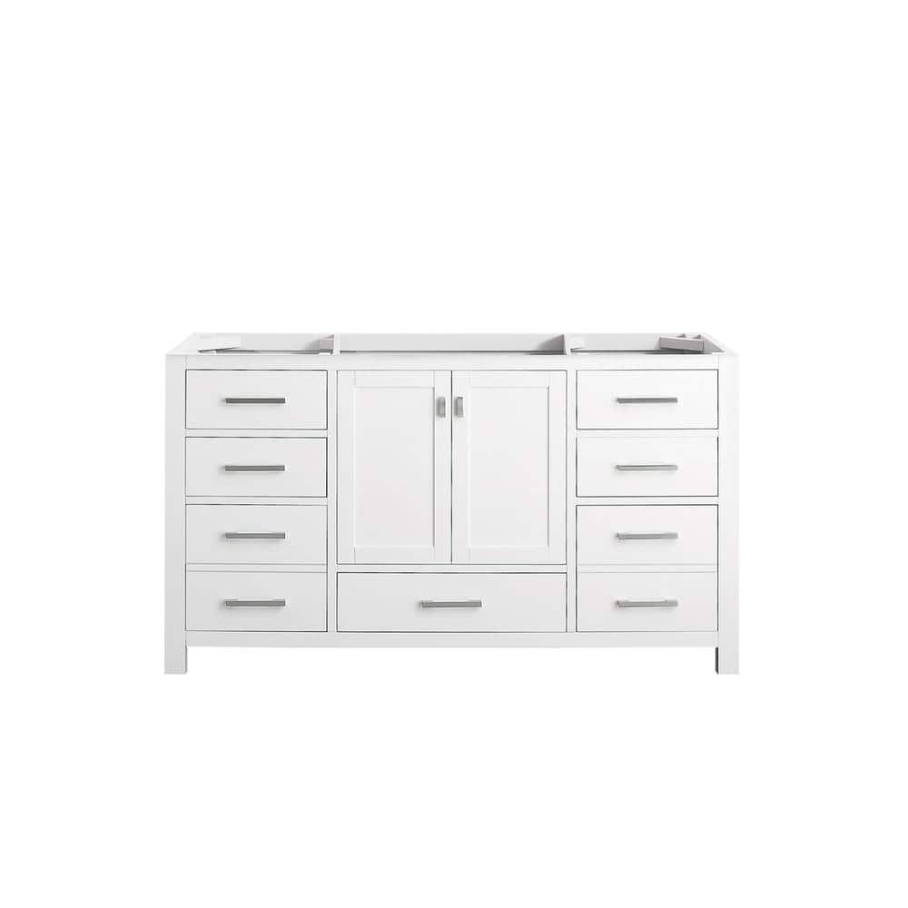 Avanity Modero 60 in. Bath Vanity Cabinet without Top in White MODERO-V60-WT-A - The Home Depot