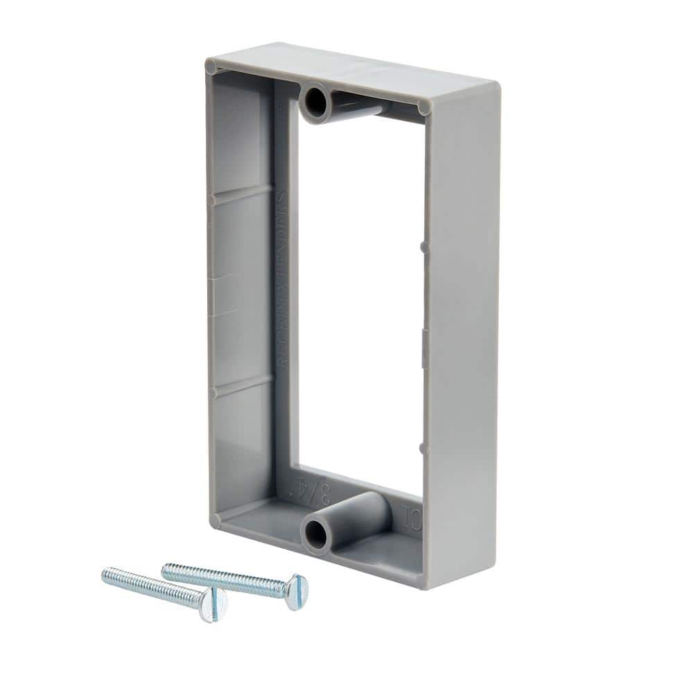 ReceptXtenders 3/4 in. 1-Gang Electrical Receptacle Box Extension Ring ...