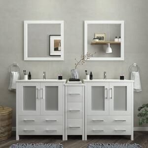Vanity Art Brescia 30 in. W x 18 in. D x 36 in. H Bath Vanity In White ...