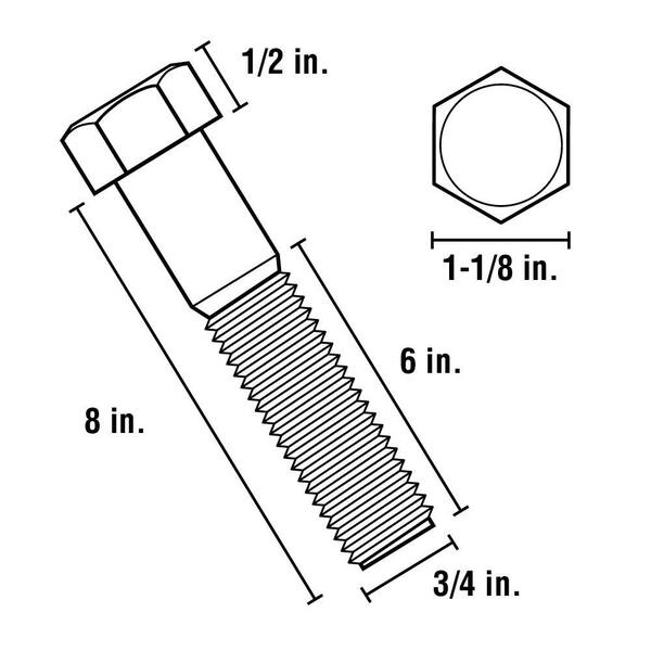 3 4 Hex Bolt Head Dimensions Infoupdate