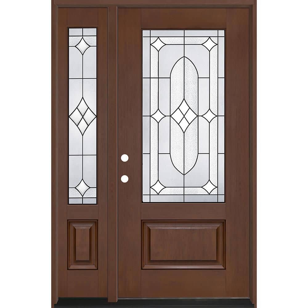 Steves & Sons Regency 51 in. x 80 in. 3/4L Axis Glass RHIS Chestnut ...