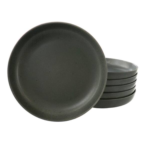 OUR TABLE Landon 24 fl. oz. 9.5 in. Truffle Gray Round Stoneware Bowl ...