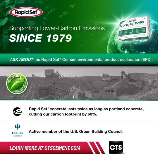 Rapid Set 60 lbs. High-Performance, Rapid-Hardening Concrete Mix ...
