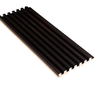 Ejoy 106 in.. x 6 in. x 0.5 in. Solid Wood Wall 7 Grid Cladding Siding ...