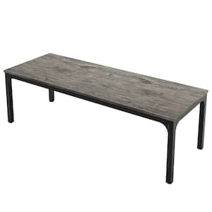 BYBLIGHT Moroni 78.7in. Rectangle Light Brown Wood Conference Table ...