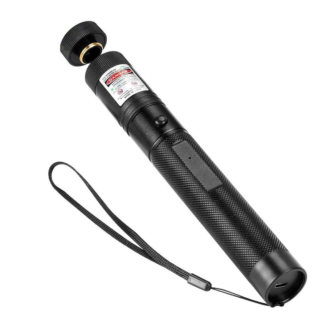 Lukyamzn Green High Power Laser Pointer Flashlight for TV LED LCD Screens Tactical Presentation ...