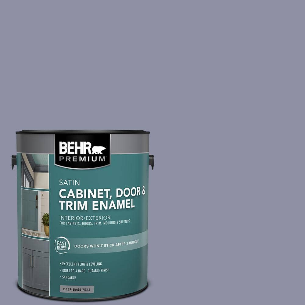 BEHR PREMIUM 1 gal. #S550-4 Camelot Satin Enamel Interior/Exterior ...