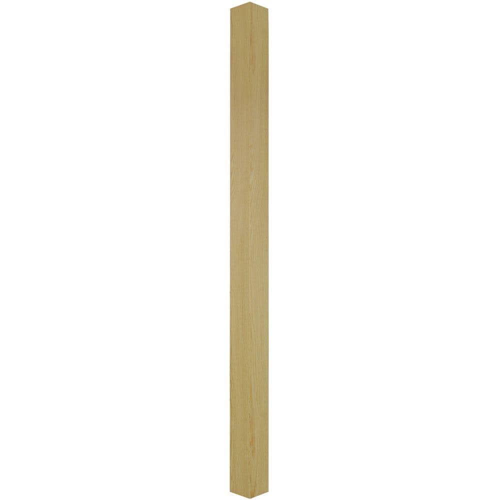 EVERMARK Stair Parts 43 in. x 1-3/4 in. 5360 Unfinished Red Oak Full ...