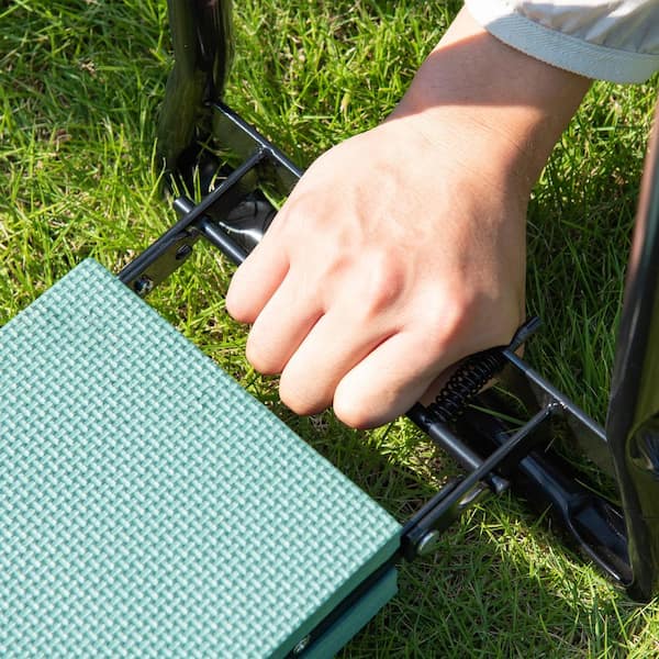 Outsunny folding garden kneeler bench chair store