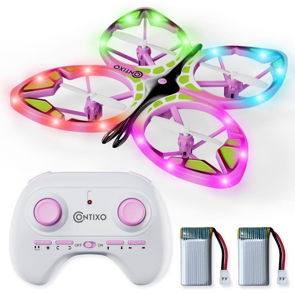 CONTIXO TD2 Butterfly RC Drone: 3D Flip, Headless Mode, LED Lights ...