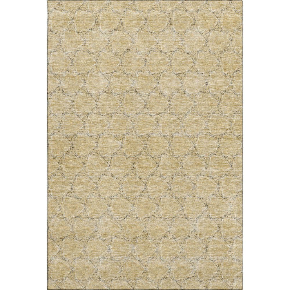 Addison Rugs Mayfield Premium Machine Washable Abstract AMF960 Wheat 5 ...