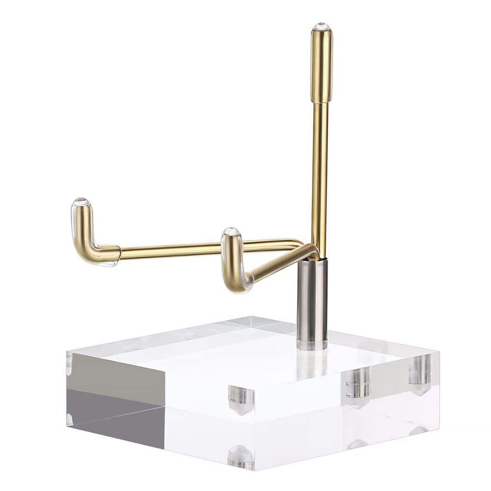 Adjustable Metal Arms Display Stand Easel with Acrylic Base for Fossil ...