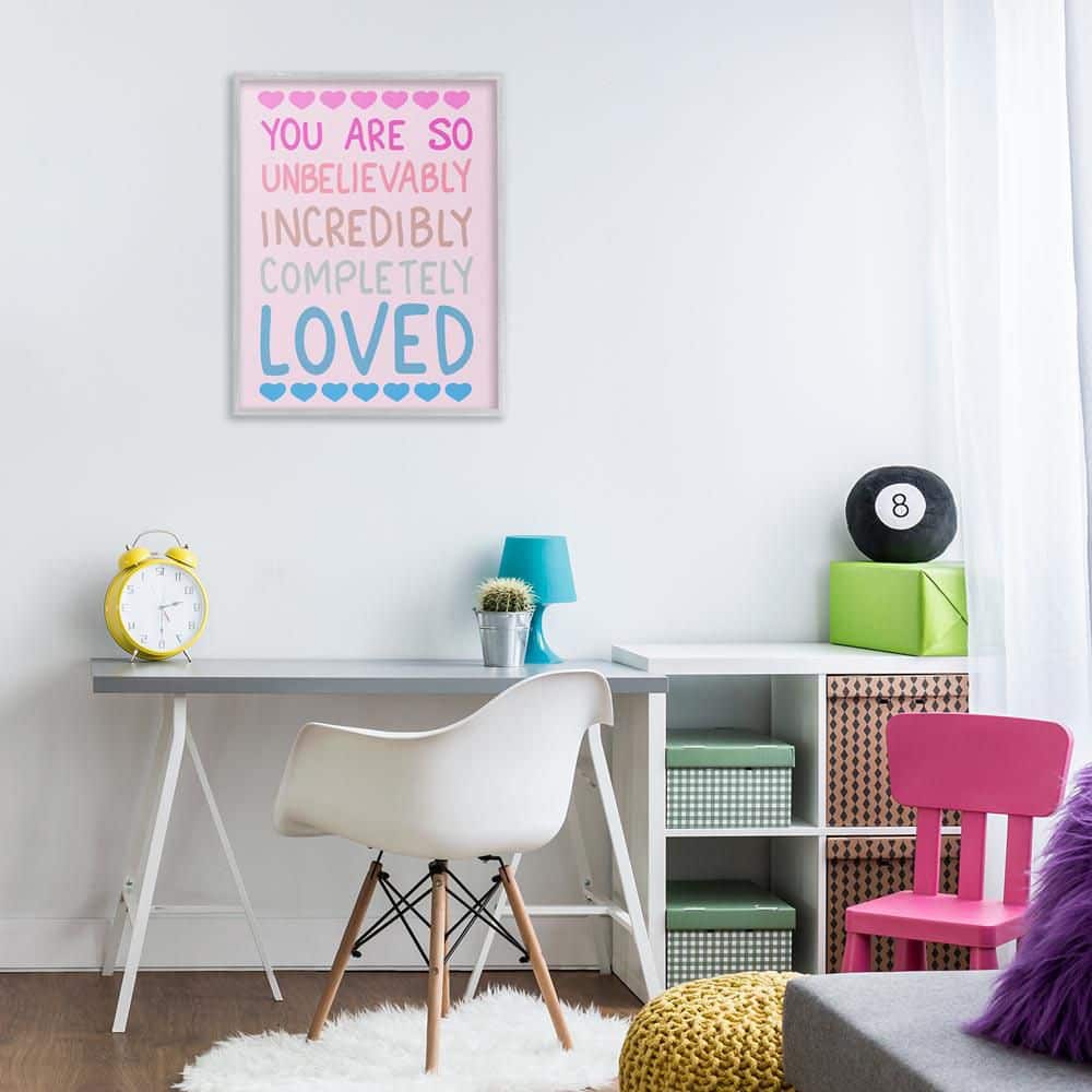 Stupell Industries Incredibly Loved with Hearts by Sweet Melody Designs ...