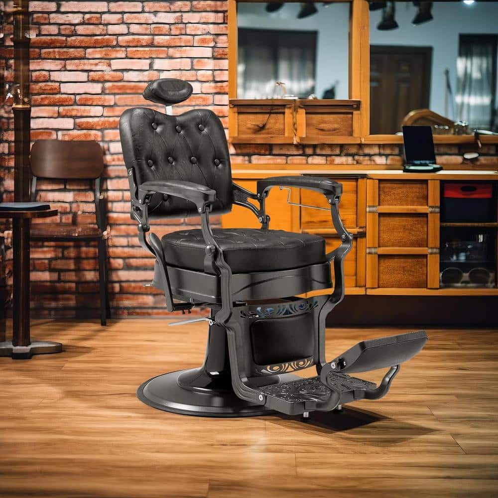 Karl home Reclining Ergonomic Hydraulic Barber Chair Beauty Spa Styling ...