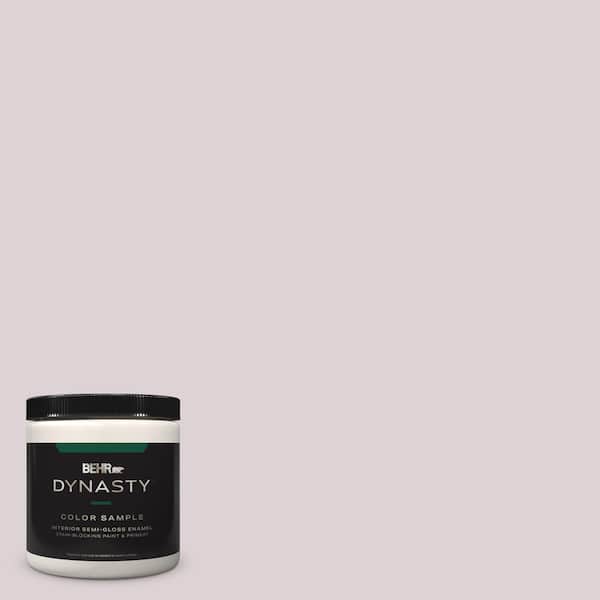 BEHR DYNASTY 8 oz. #100E-2 Mauve Mist Semi-Gloss Enamel Stain-Blocking ...