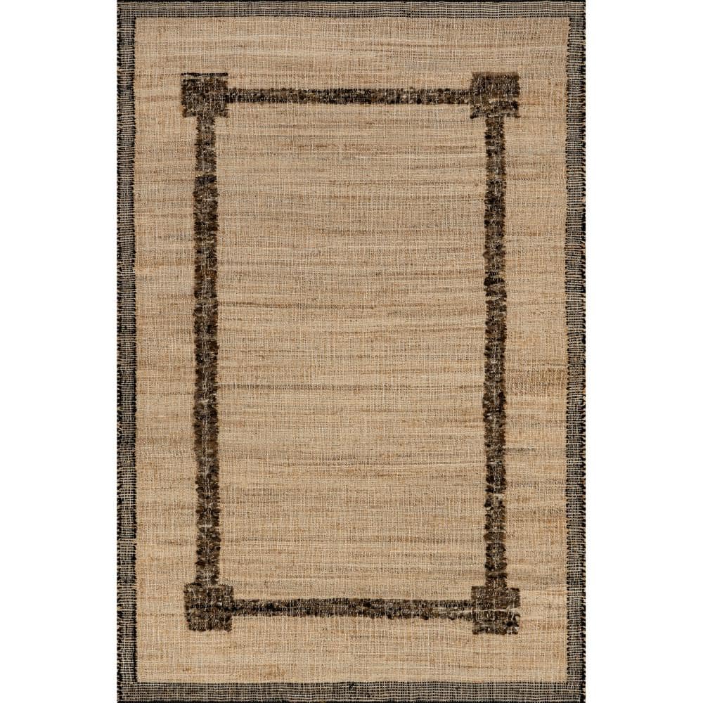 RUGS USA Arvin Olano Agora Jute and Wool Natural 4 ft. x 6 ft. Area Rug ...