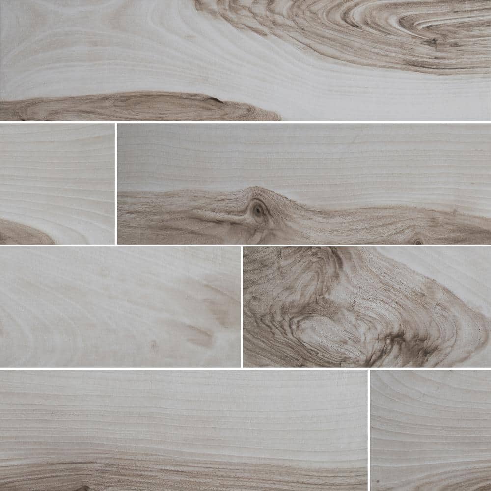 MSI Woodland Gregie 8 in. x 36 in. Matte Porcelain Floor and Wall Tile ...