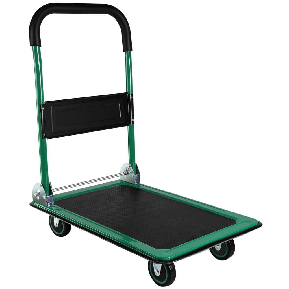 Tidoin 330 lbs. Capacity Green Heavy Duty Moving Platform Hand Truck ...