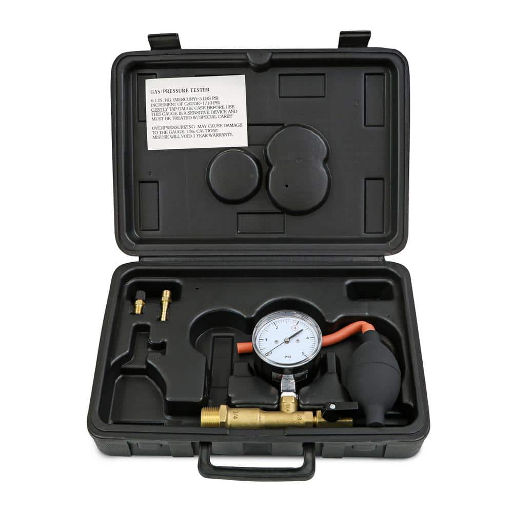 PLUMBFLEX GasTester Kit with Case, 7 PSI and 160 PSI Gauges, Valve ...