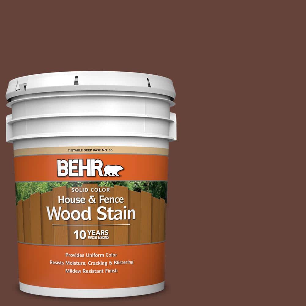BEHR 5 gal. #SC-117 Russet Solid Color House and Fence Exterior Wood ...