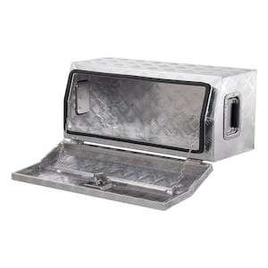 VEVOR 30 in. L x 13 in. W x 90 in. H Top Mount Truck Tool Box Aluminum ...
