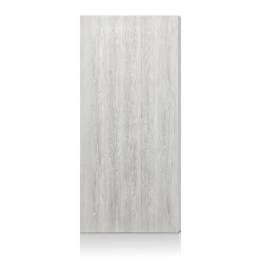 CALHOME 42 in. x 88 in. White Texture Flush Hollow Core Composite ...