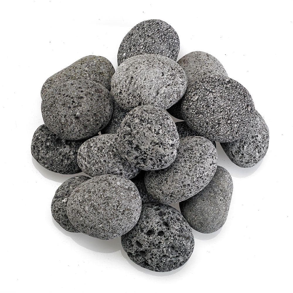 American Fire Glass 1 in. to 2 in. 25 lbs. Medium Tumbled Lava Stone ...