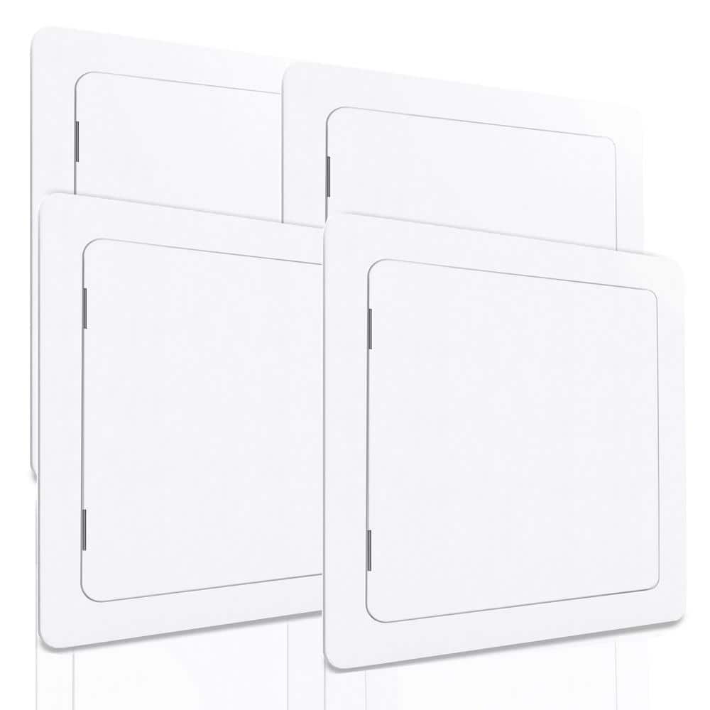 Morvat 14 in. x 14 in. Plastic Drywall Access Panel in White (4-Pack ...