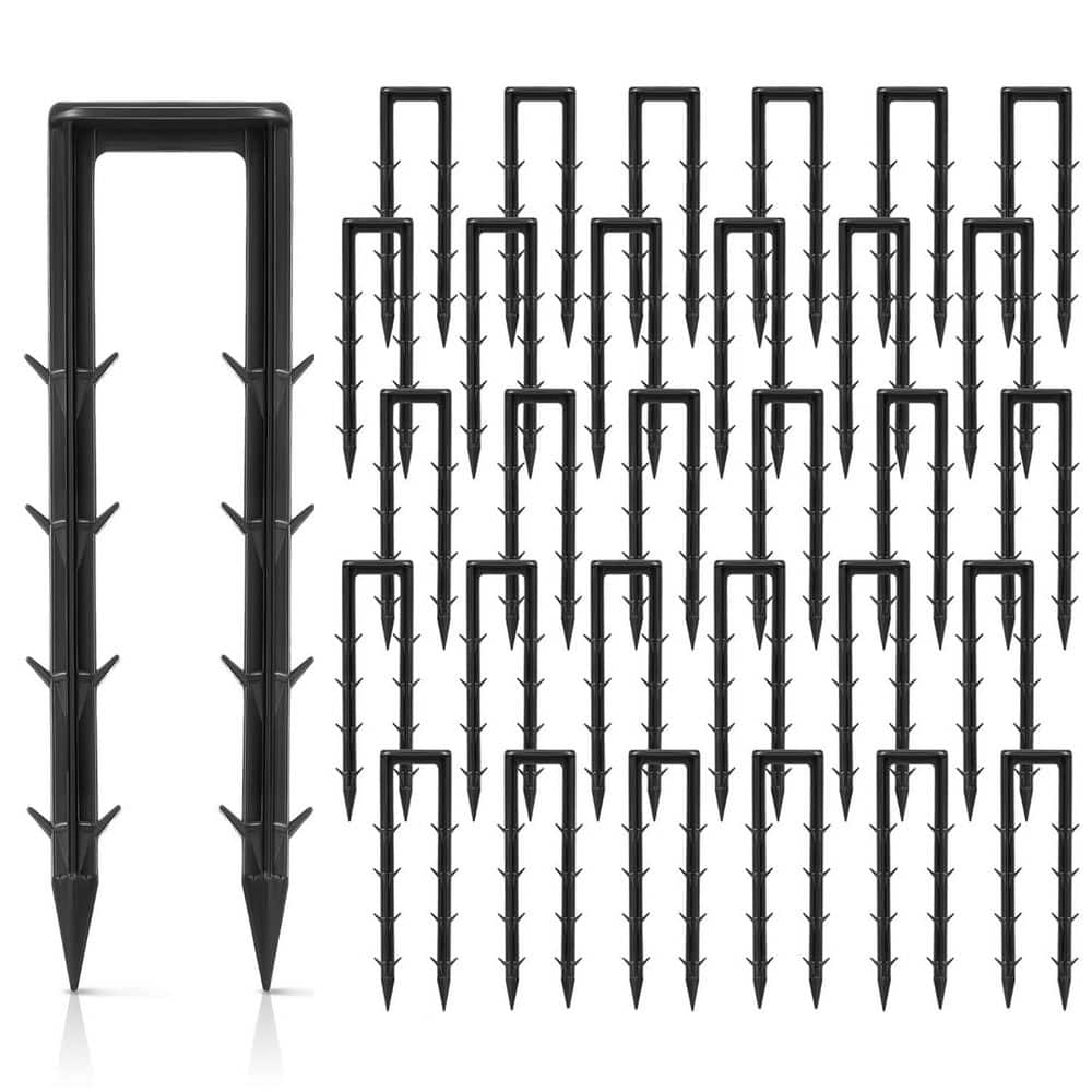 ATENGNES 7 in. Garden Plastic Stake Anchors with Thorn Anchors Sturdy ...