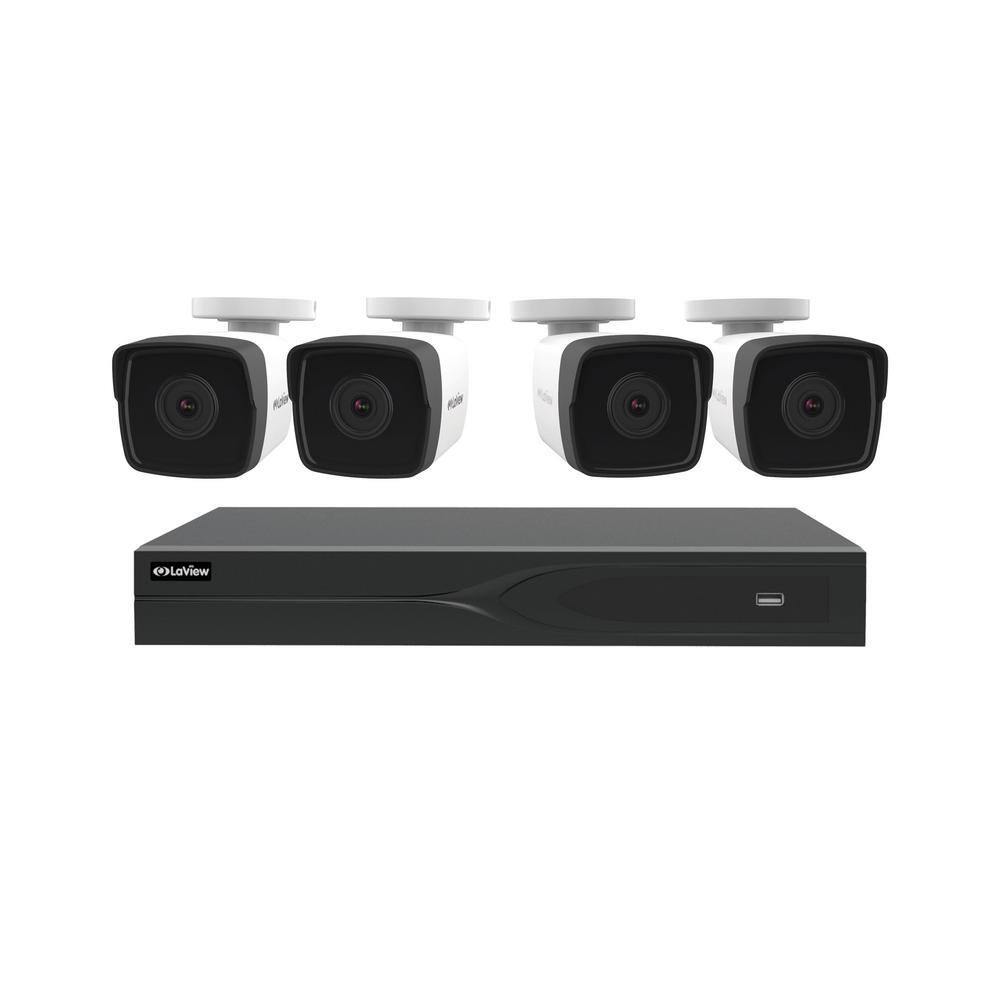 LaView 8-Channel Ultra HD 4K DVR 1TB HDD Home Security Camera System ...