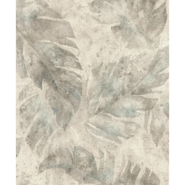 A-Street Prints Sanne Grey Palm Wallpaper Sample 4202-416138SAM - The ...