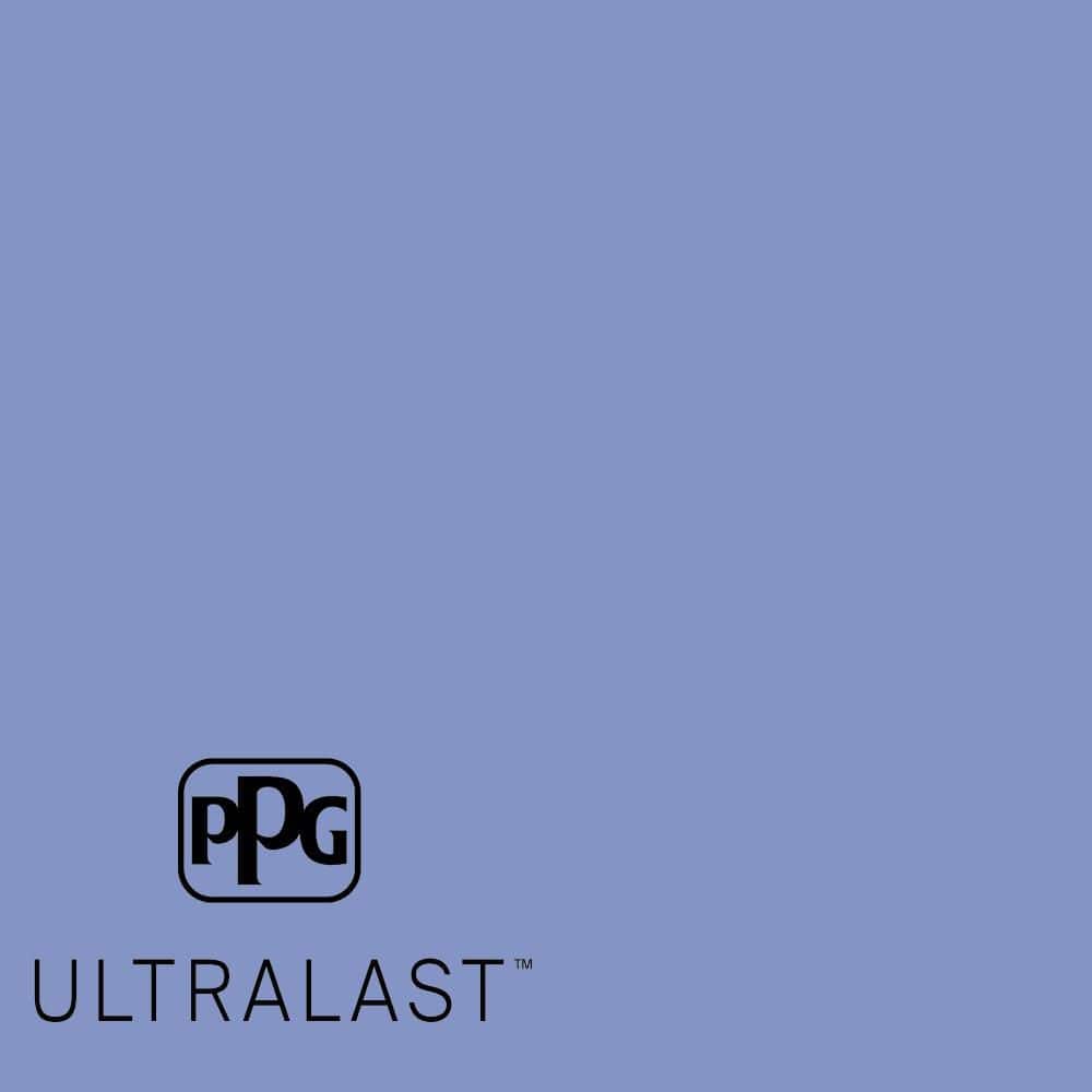 PPG UltraLast 1 gal. #PPG1245-5 Blue Hyacinth Semi-Gloss Interior Paint ...