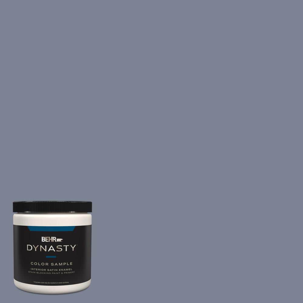 BEHR DYNASTY 8 oz. #610F-6 Deep Smoke Signal Satin Enamel Stain ...