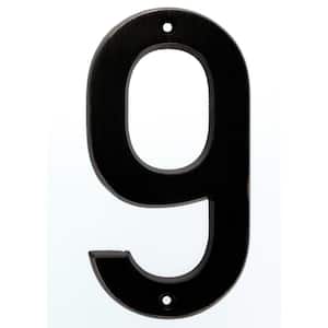 Distinctions 6 in. Old World Bronze Style Black Number 9 844629 - The ...